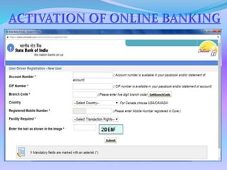 Bank account opening and online banking | PPTX