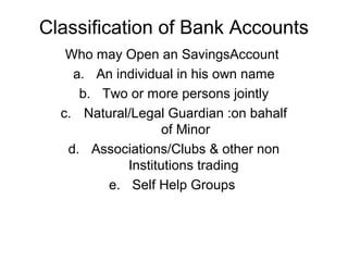 Bank accounts | PPT