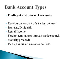 Bank Account Types | PPTX