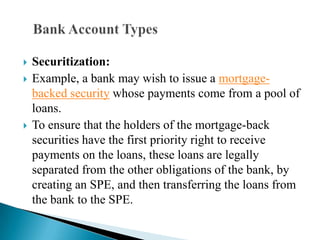 Bank Account Types | PPTX