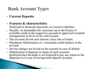 Bank Account Types | PPTX