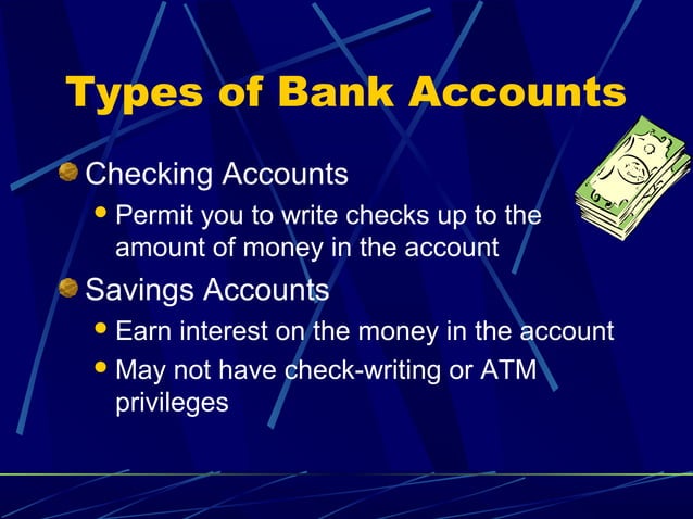 Bank account 2 types | PPT
