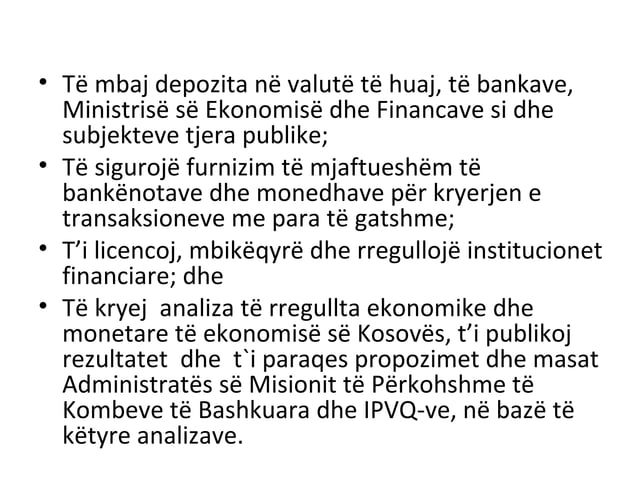 Banka dhe punet bankare | PPT