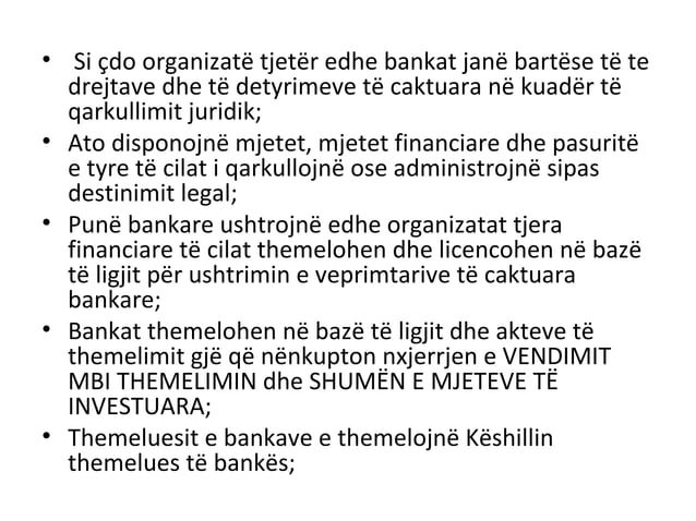 Banka dhe punet bankare | PPT