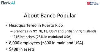 Bank AI - Popular's Journey to Intelligent Automation | PPT