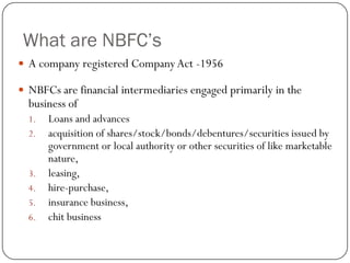 Bank and nbfc’s | PPTX
