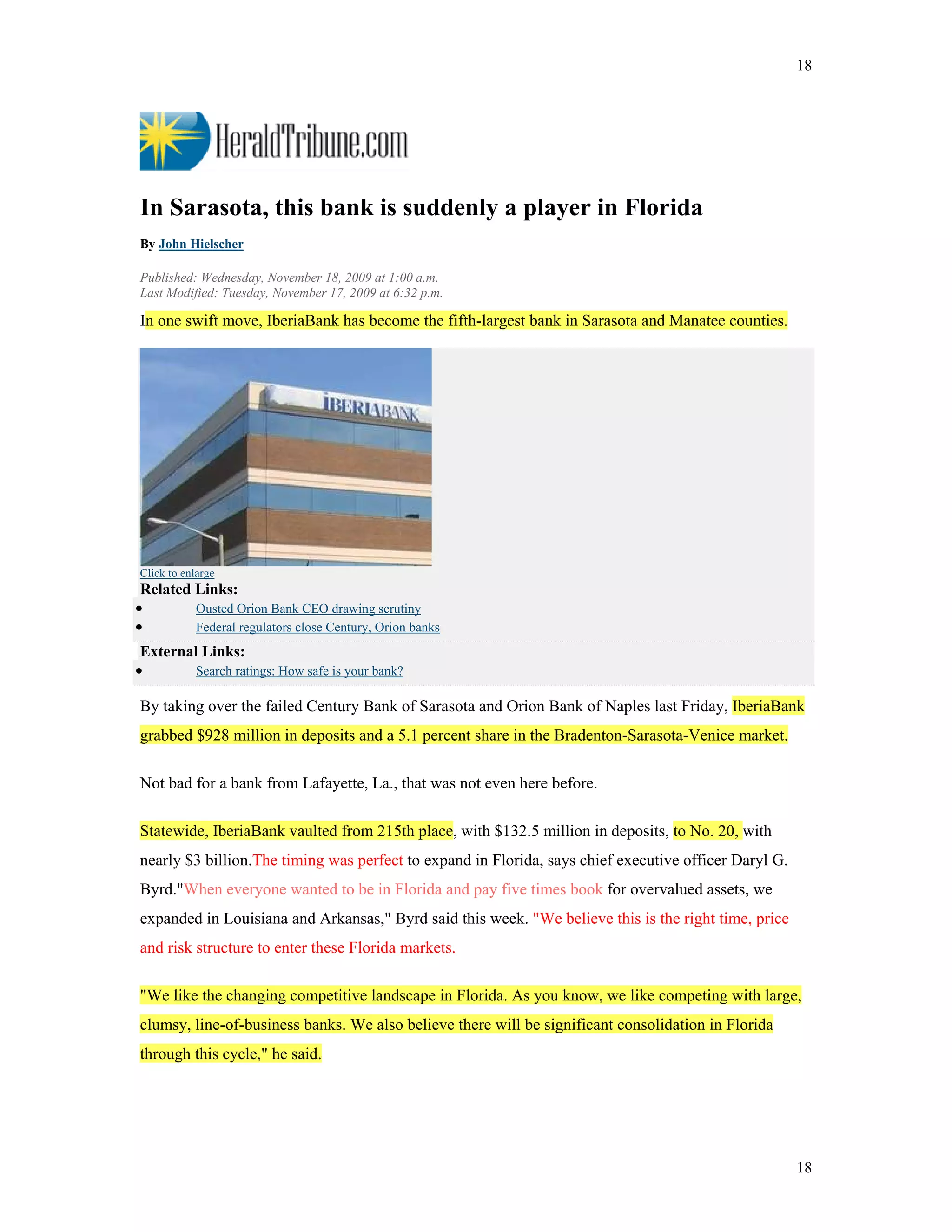 Bank Articles M & A 04-20-2010 | PDF | Mergers and Acquisitions ...