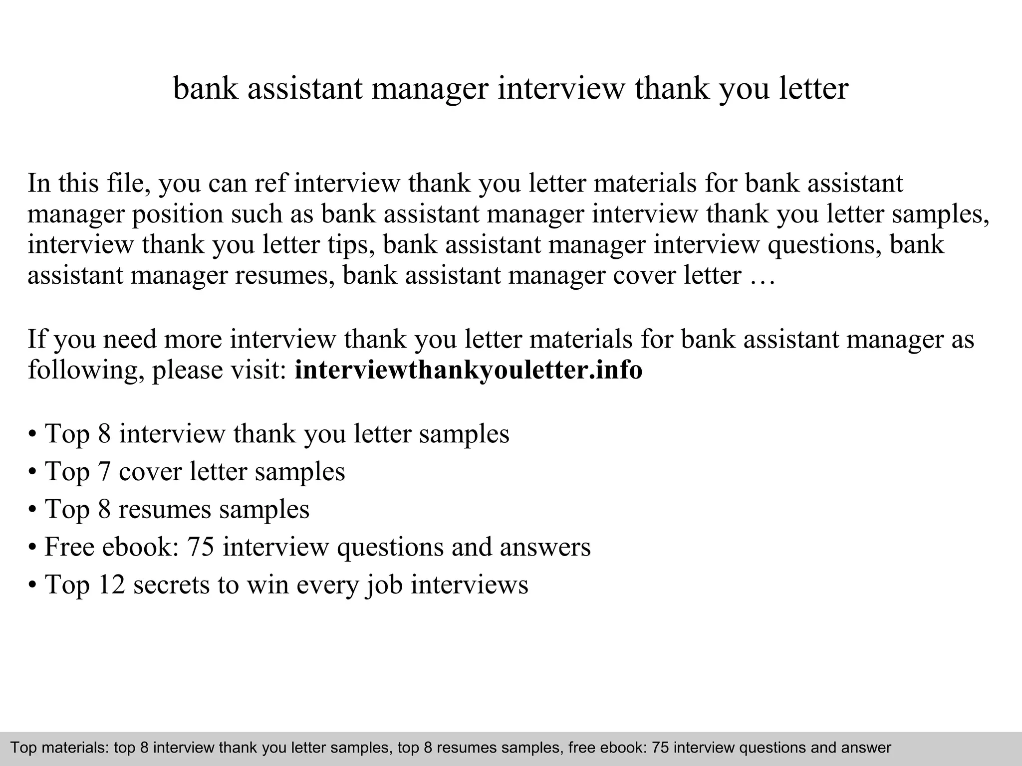 Bank assistant manager | PPT