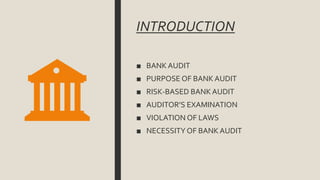 Bank Audit | PPTX