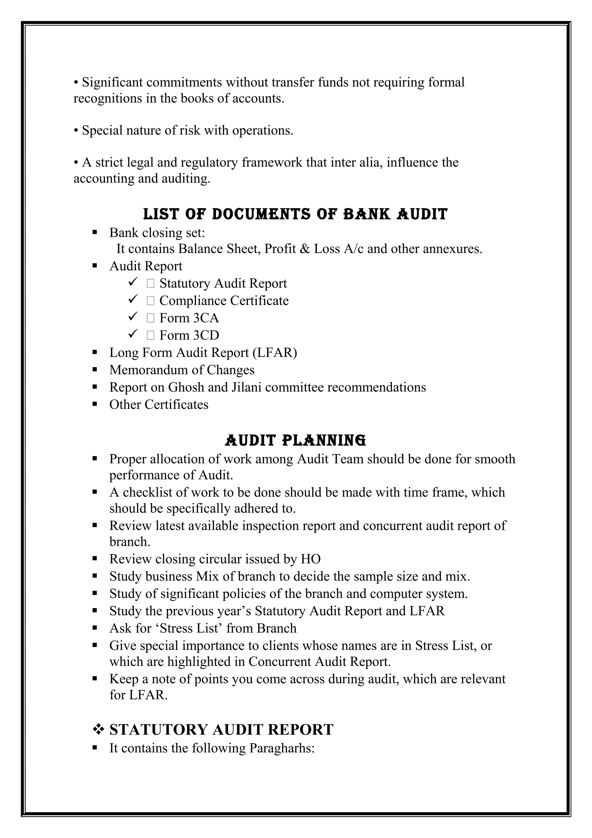 Bank audit slideshare | DOC