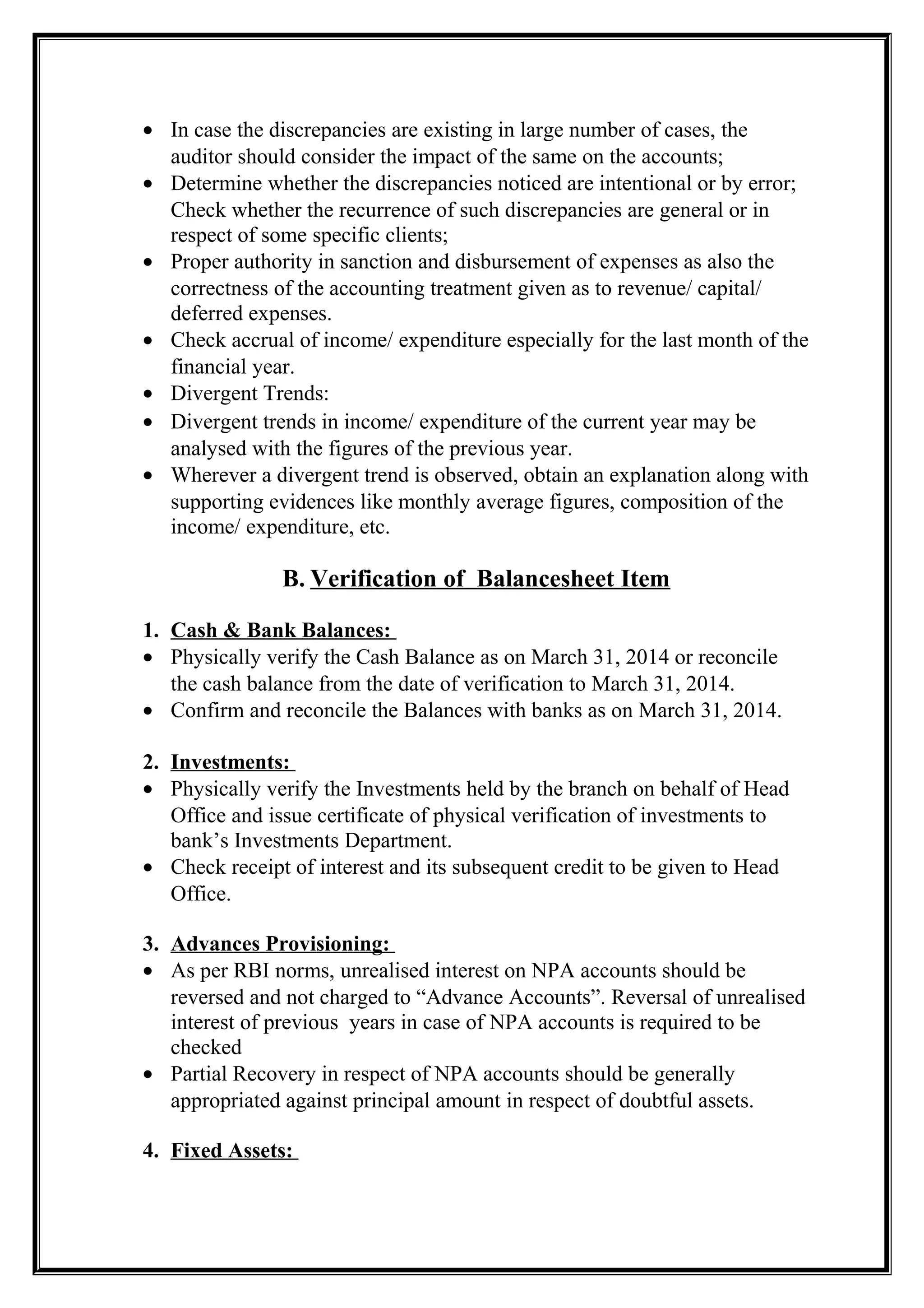 Bank audit slideshare | DOC