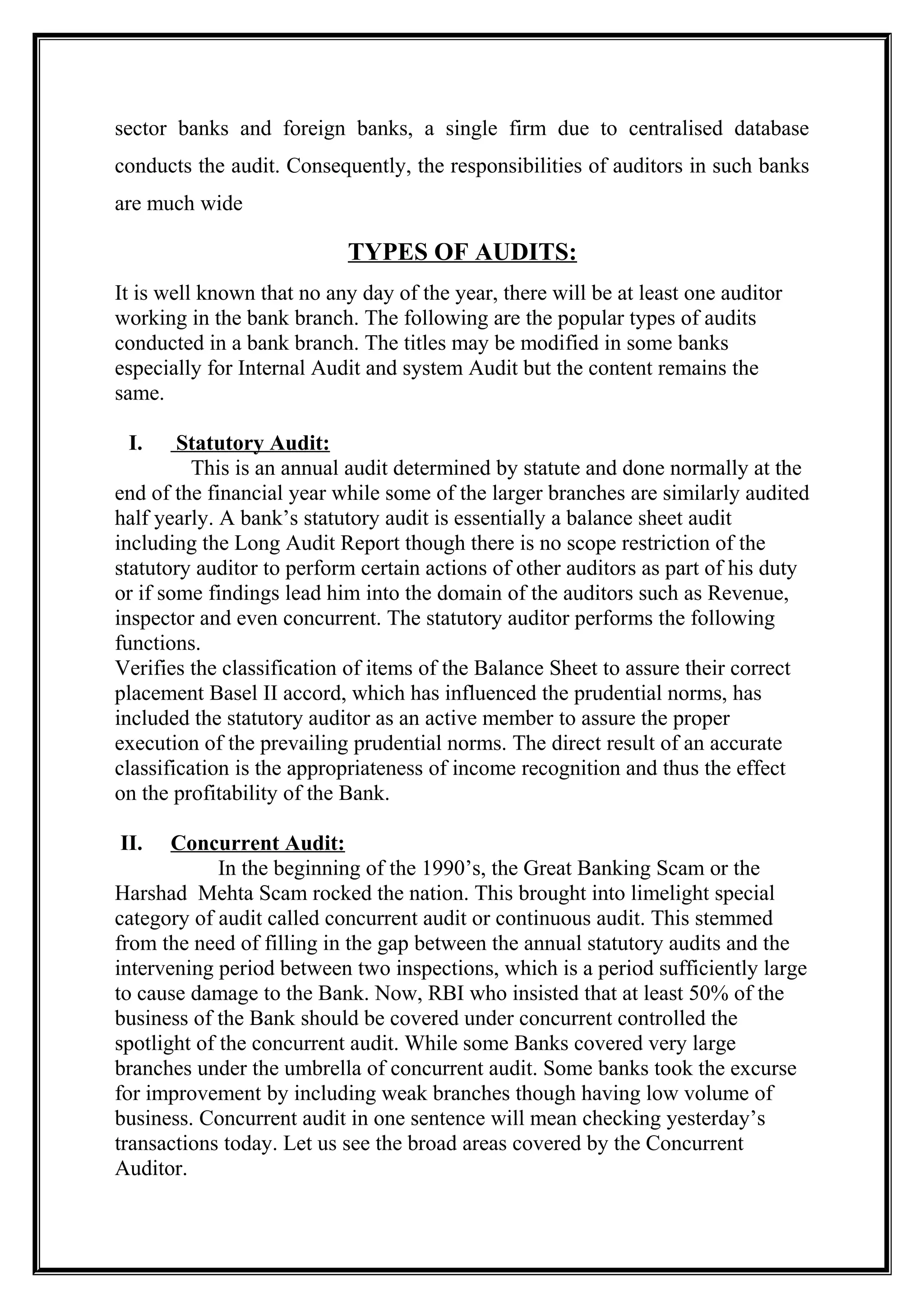 Bank audit slideshare | DOC