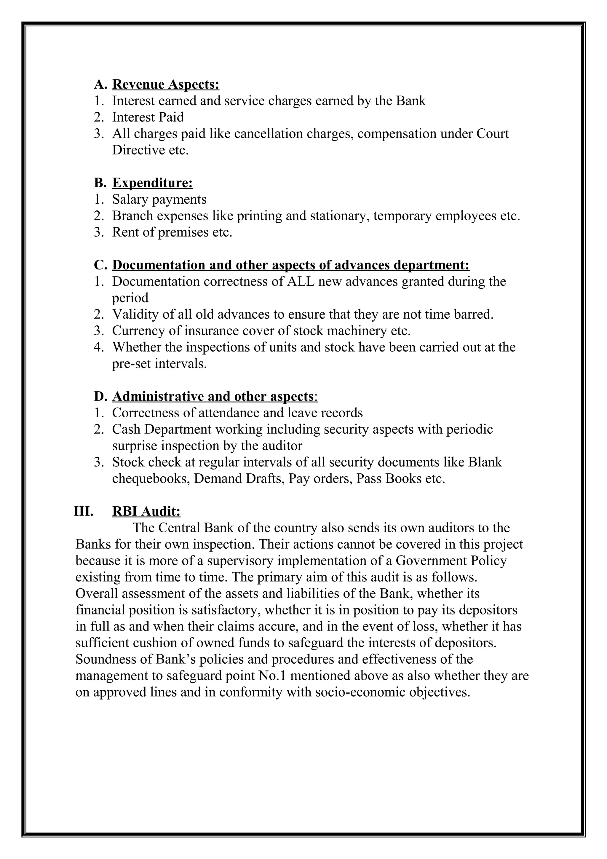 Bank audit slideshare | DOC