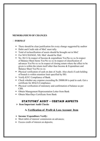 Bank audit slideshare | DOC