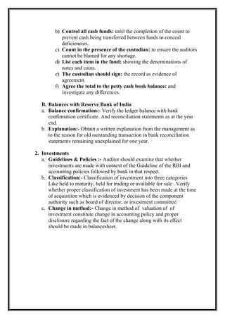 Bank audit slideshare | DOC