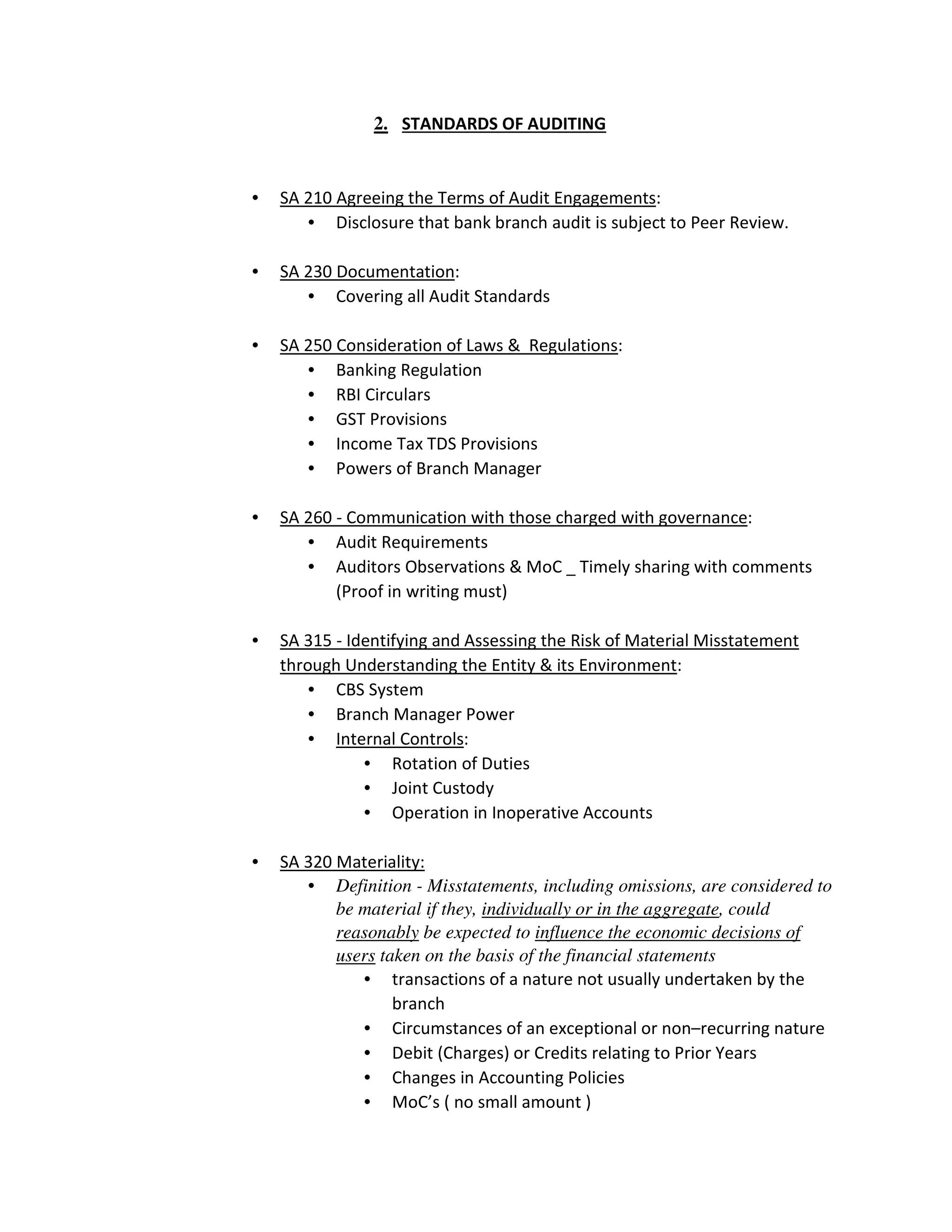 Bank audit planning 12.04.20_ca shashi gupta | PDF