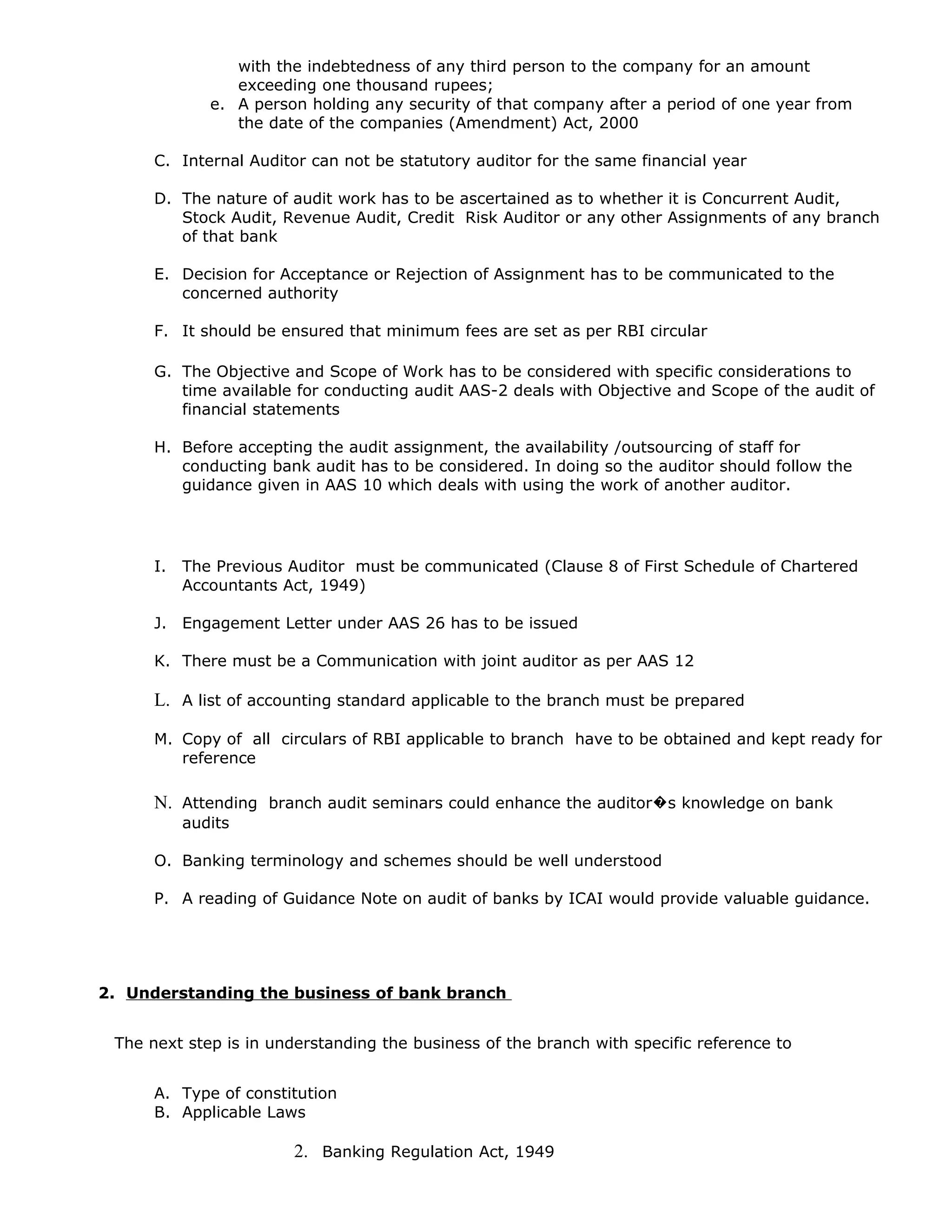 Bank Audit Process | DOC