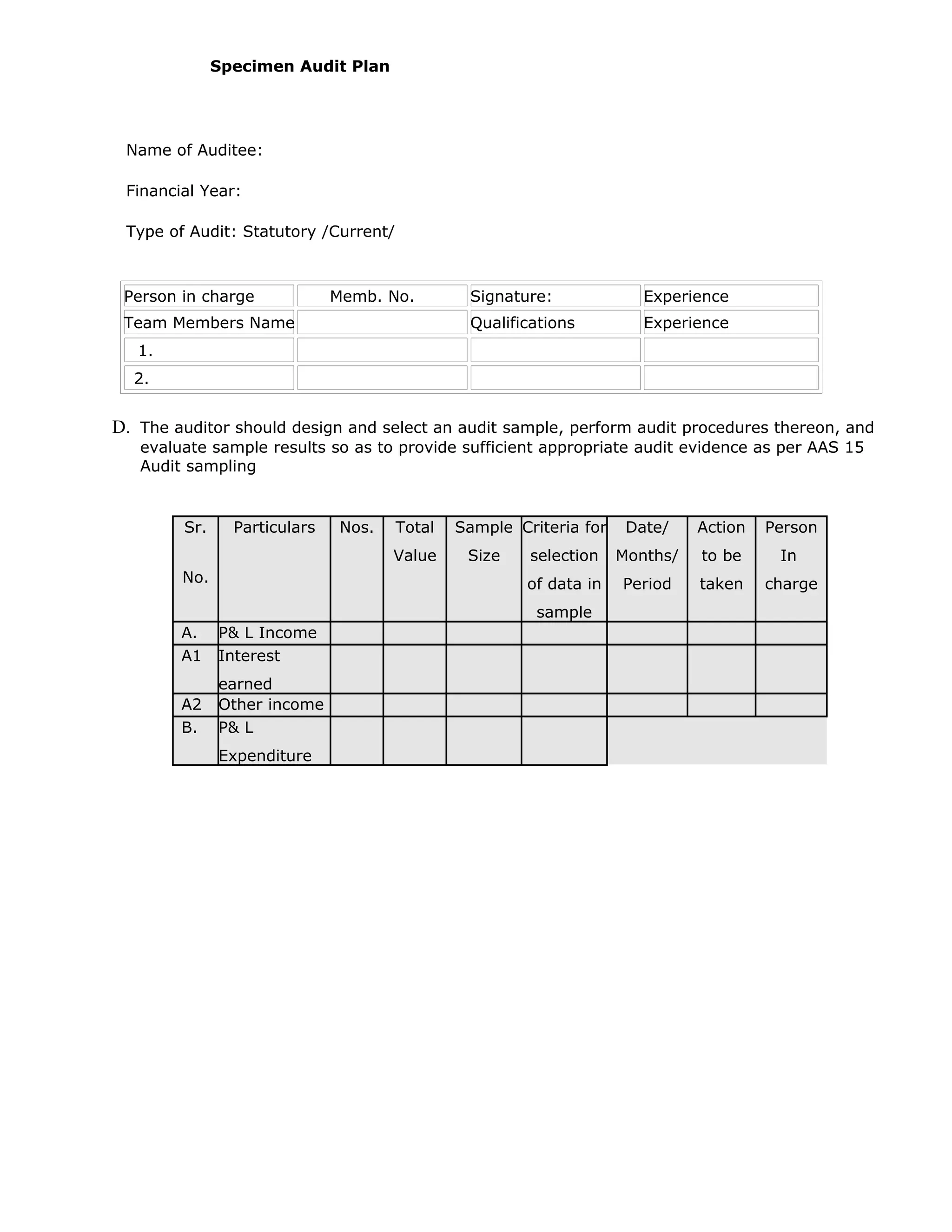 Bank Audit Process | DOC