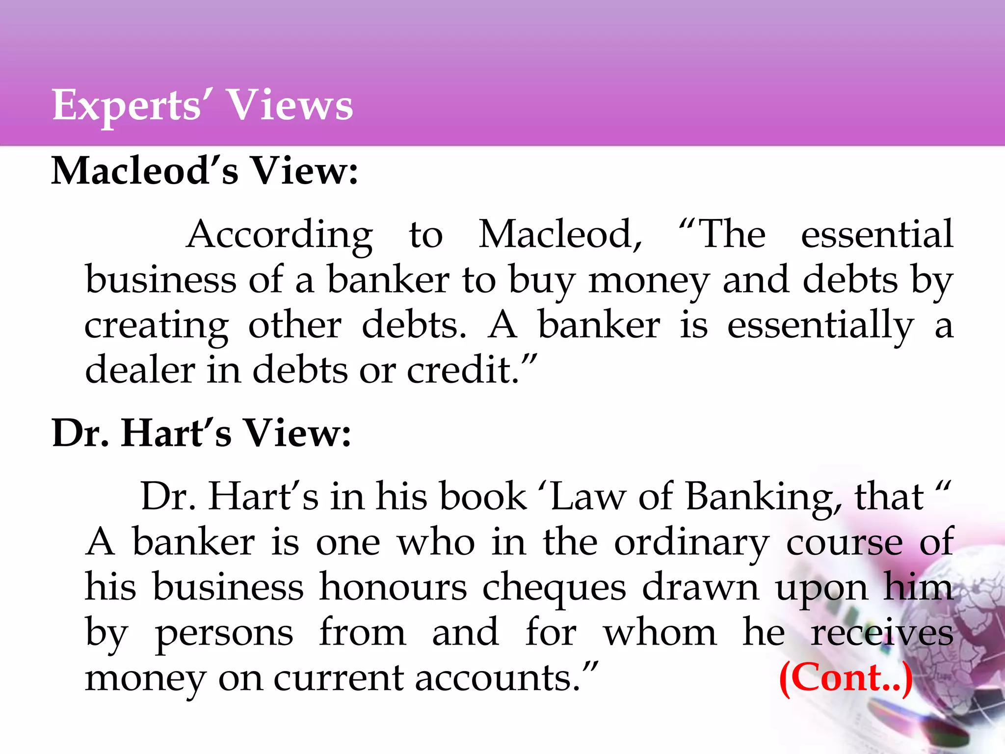 Bank, Banker and Banking | PPTX