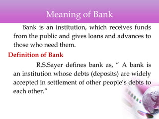 Bank, Banker and Banking | PPTX
