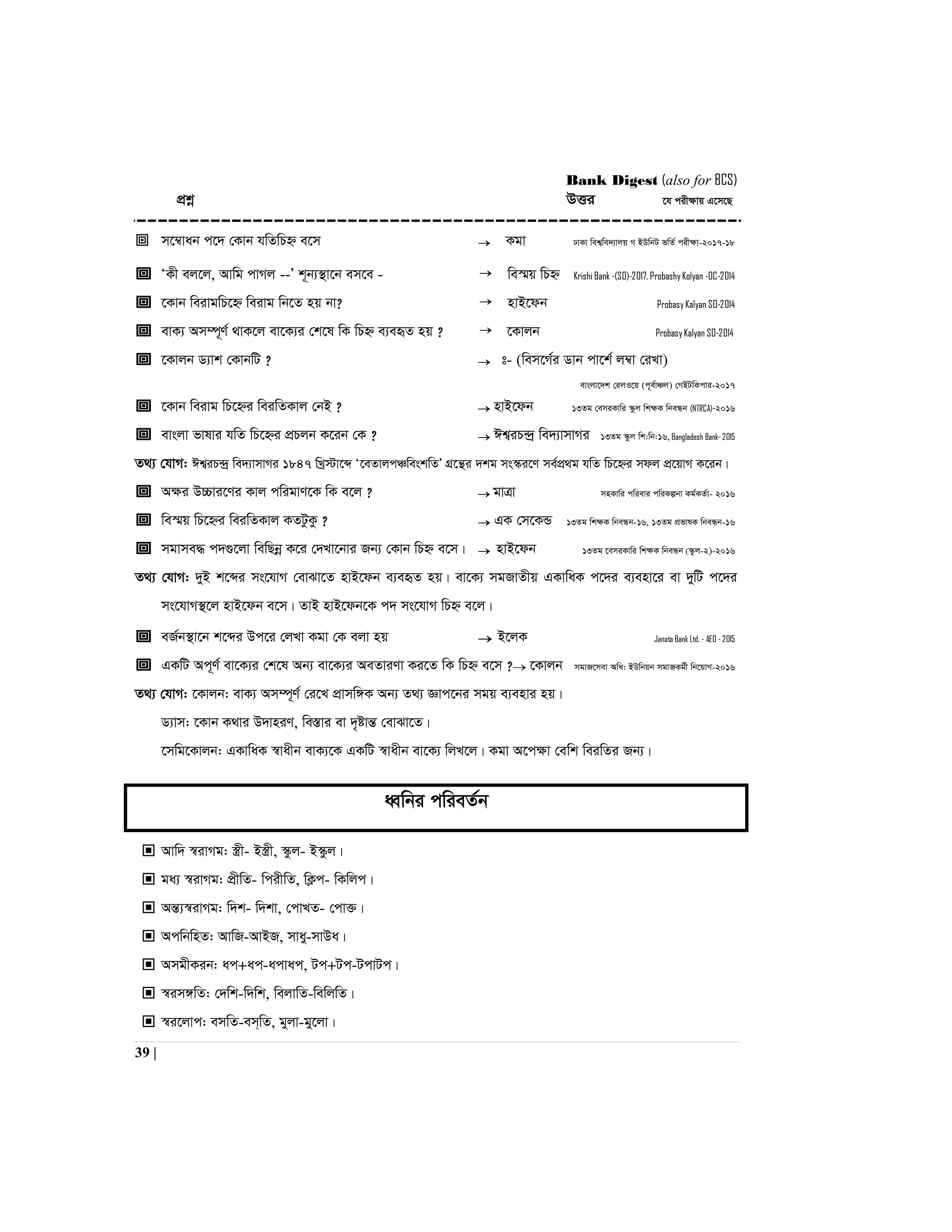 Bank & bcs digest bangla | PDF | Business Banking & Finance | Business