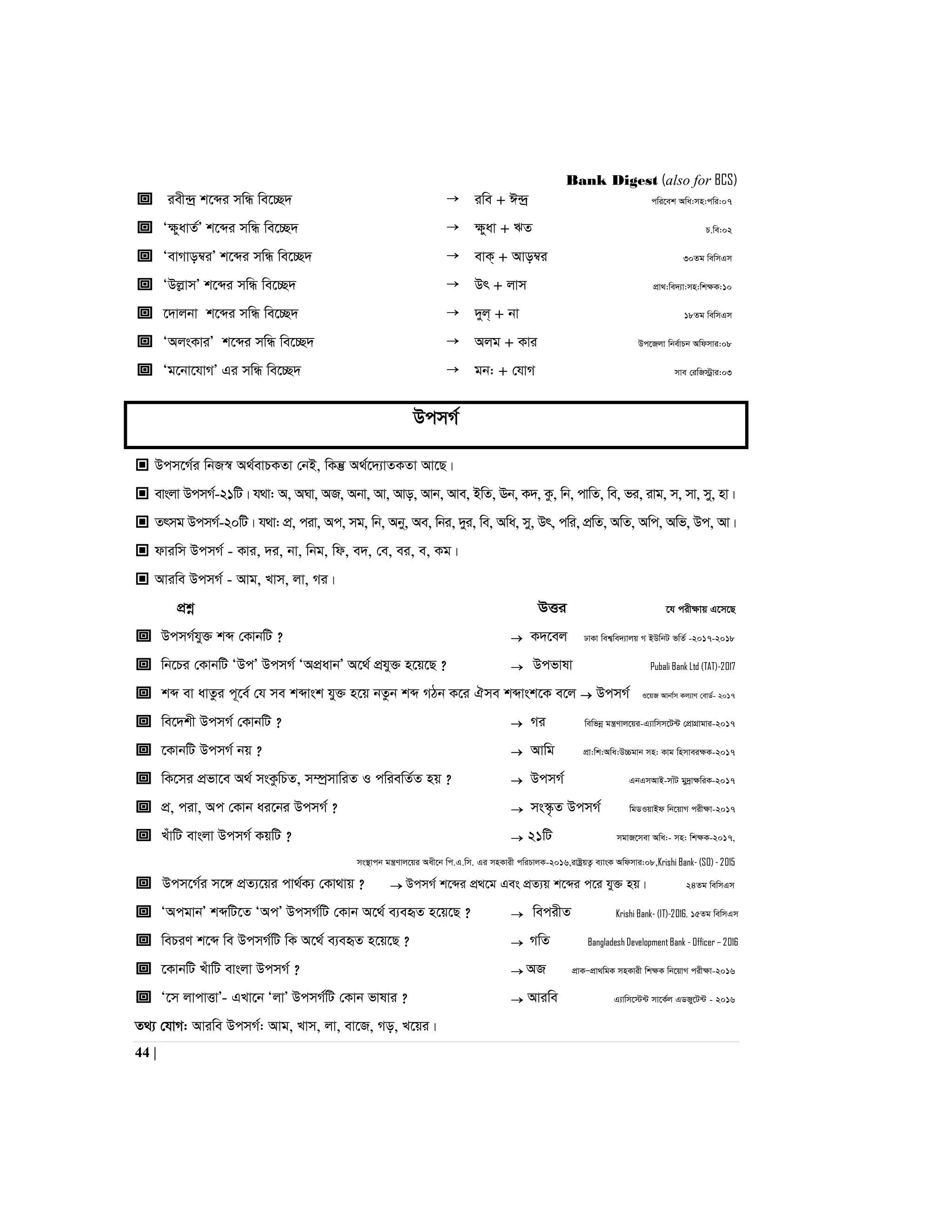 Bank & bcs digest bangla | PDF | Business Banking & Finance | Business
