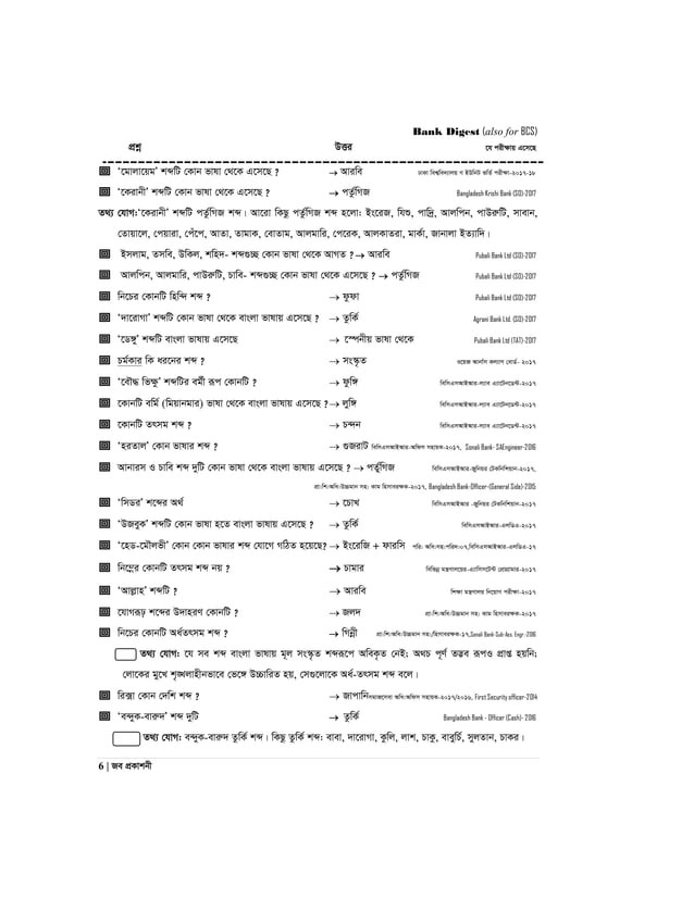 Bank & bcs digest bangla | PDF | Business Banking & Finance | Business