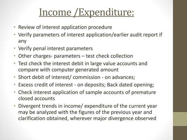 Bank branch audit | PPTX