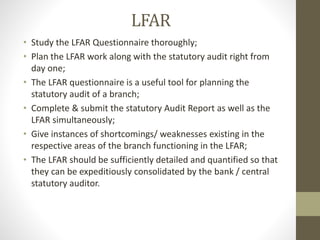 Bank branch audit | PPTX