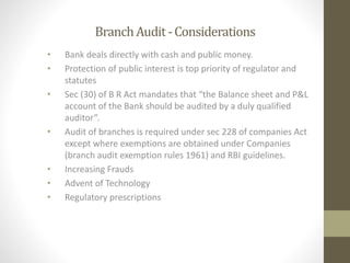 Bank branch audit | PPTX