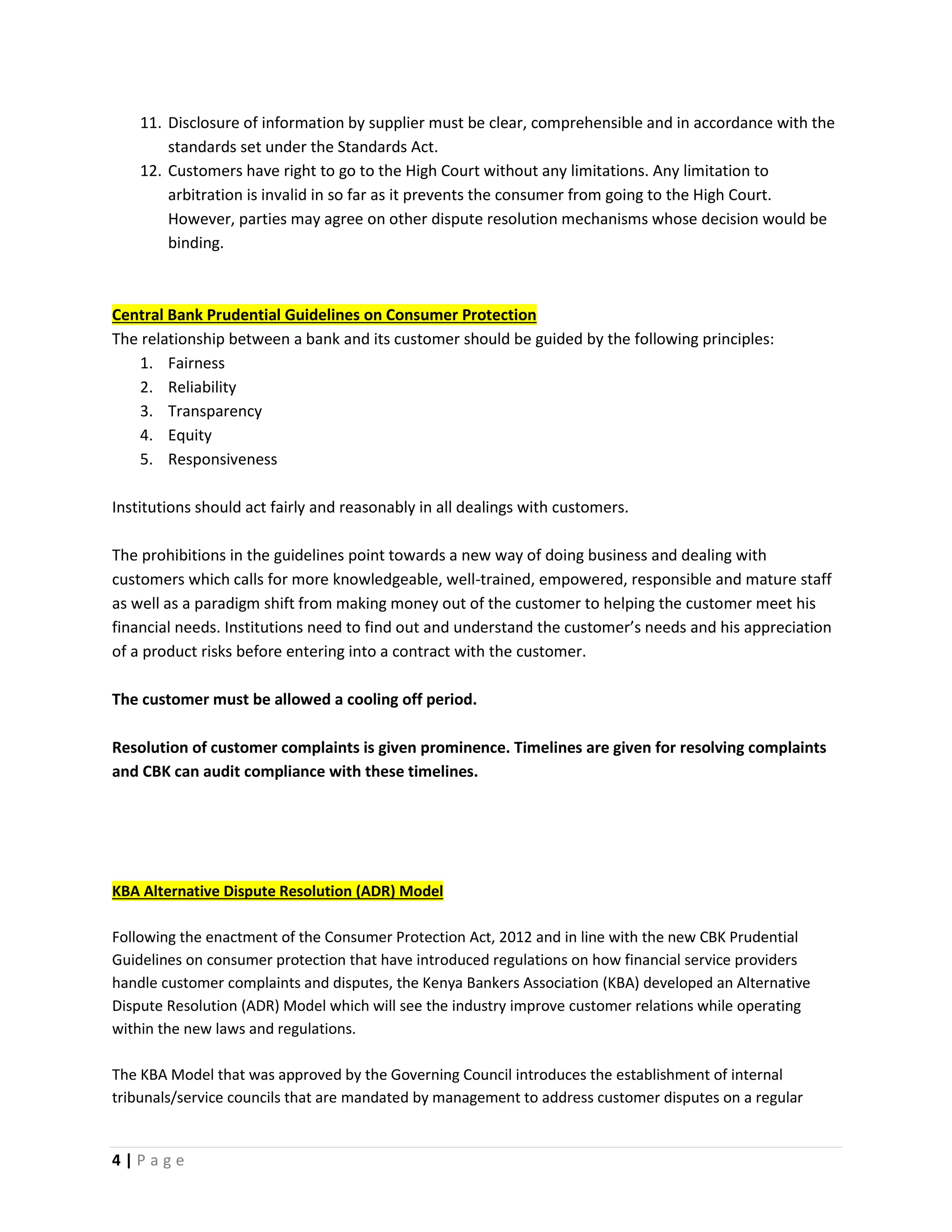 Consumer Protection Act Brief | PDF