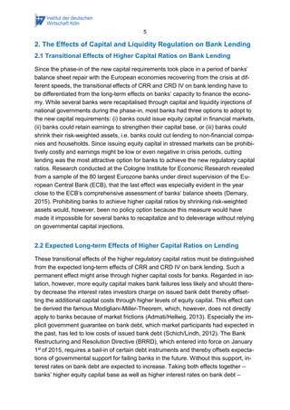 The Impact of Bank Capital Regulation on Financing the Economy | PDF