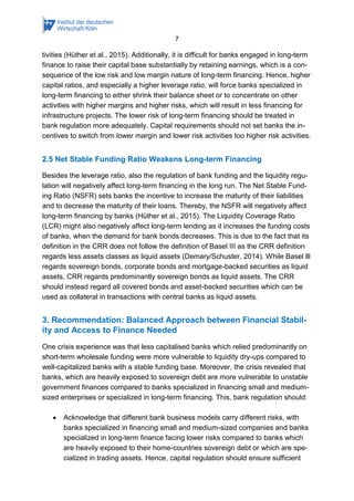 The Impact of Bank Capital Regulation on Financing the Economy | PDF