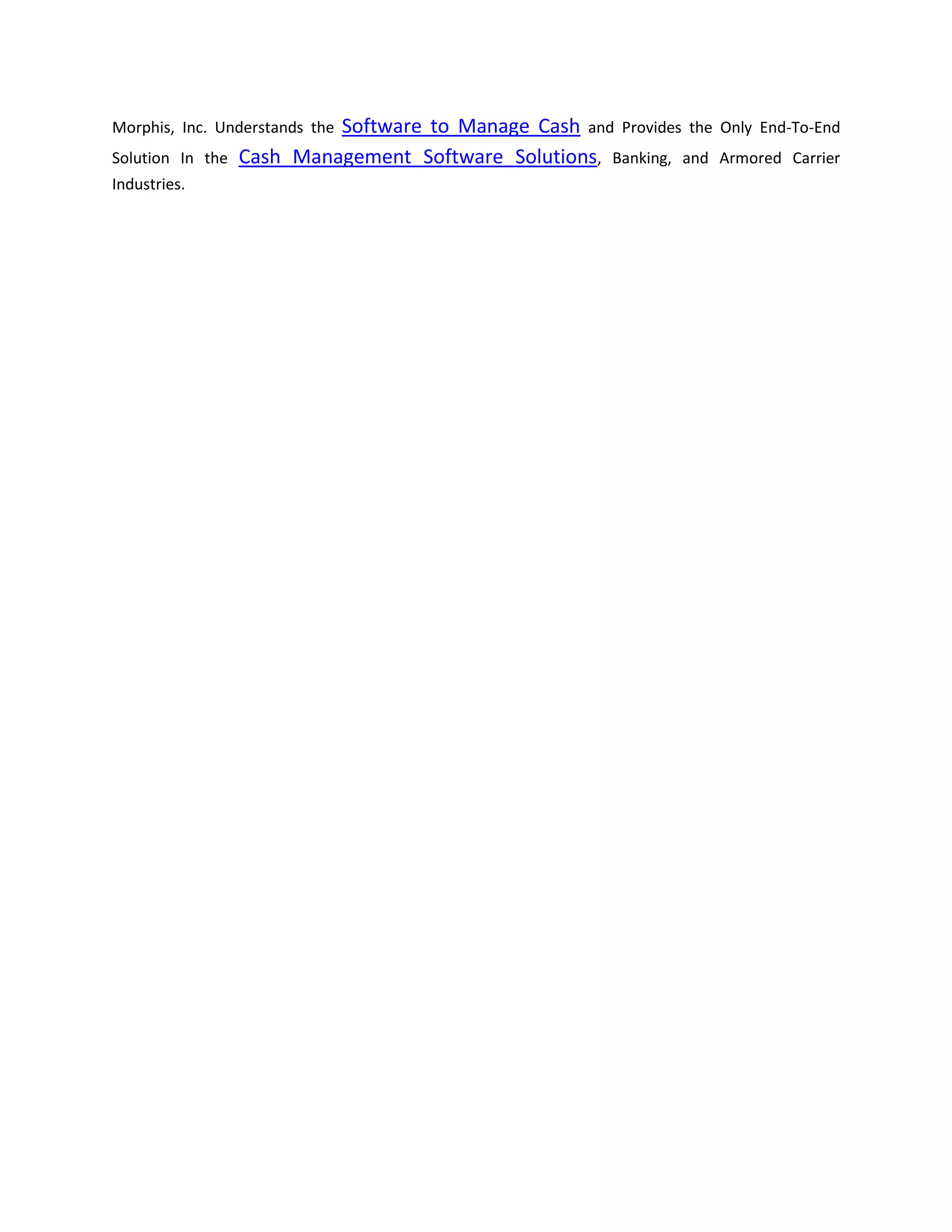 Bank cash management system | DOCX