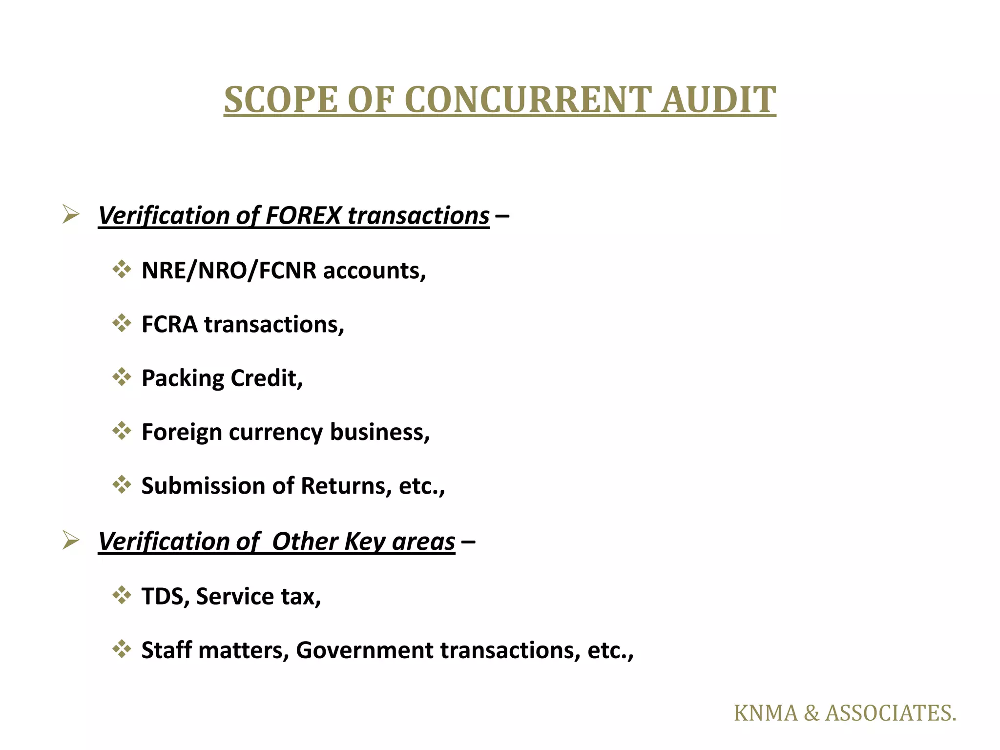 Bank concurrent audit | PDF