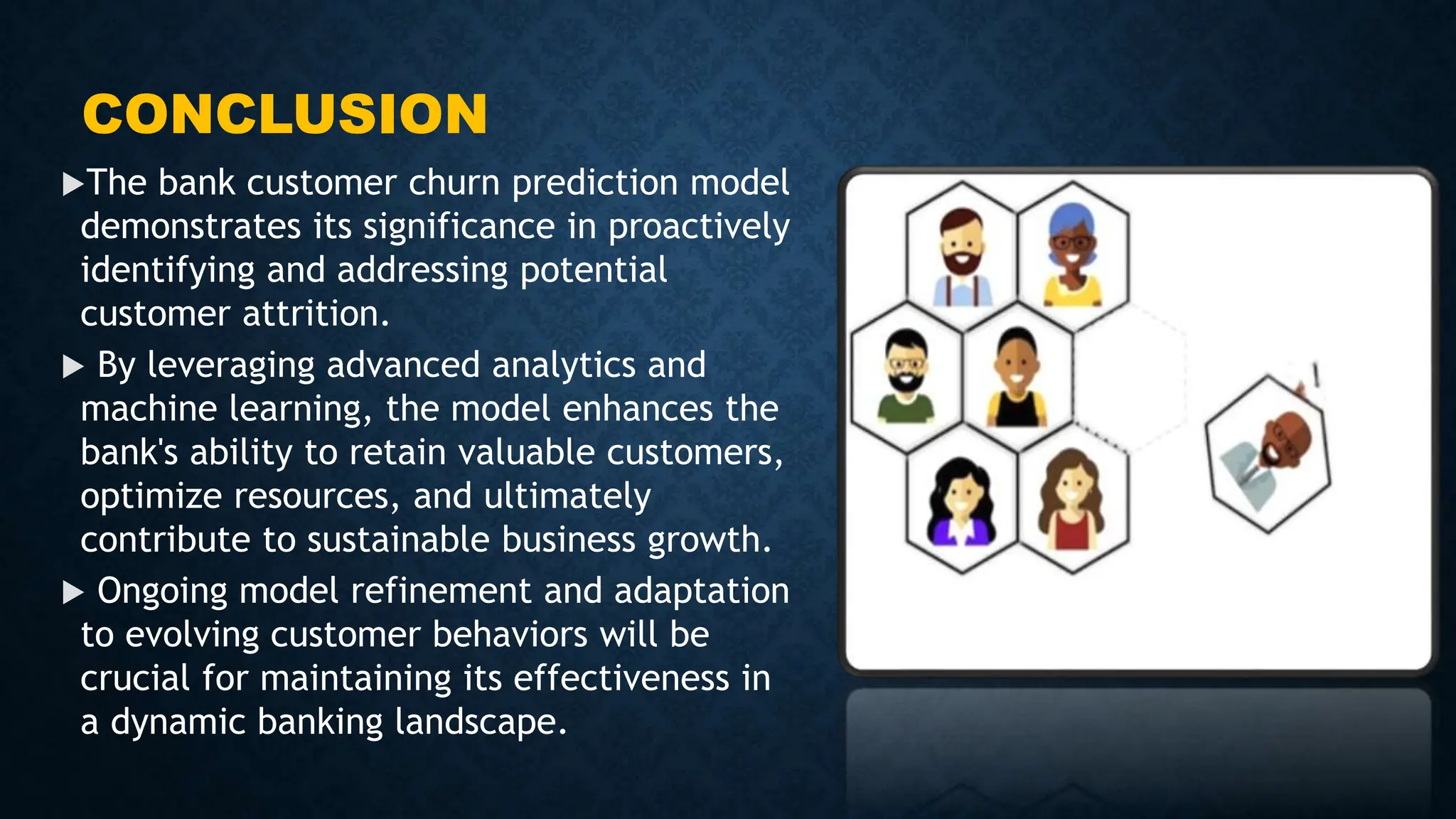 BANK CUSTOMER CHURN predictio mkini projectn | PPTX