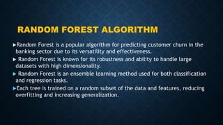 BANK CUSTOMER CHURN predictio mkini projectn | PPTX