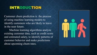 BANK CUSTOMER CHURN predictio mkini projectn | PPTX