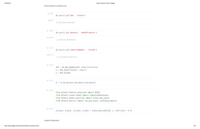 Bank customer churn kaggle | PPT