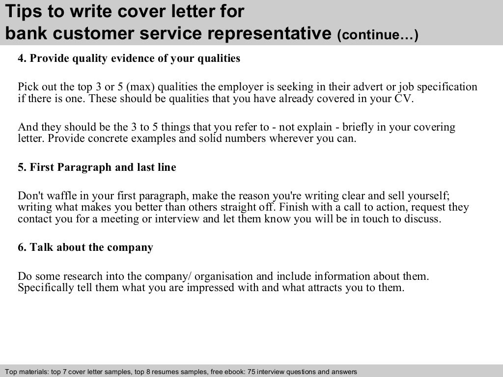 Bank Customer Service Representative Cover Letter bank-customer-service-representative-cover-letter