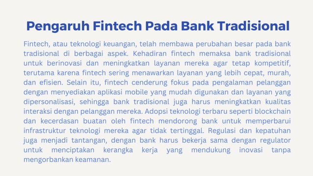 MATERI BANK DIGITAL FINANCIAL TECHNOLOGY | PDF