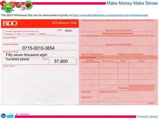 Bpi Withdrawal Slip Sample