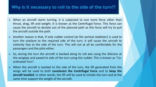 Banked turn and its effects on Stall speed of an Airplane | PPTX