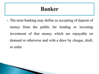 Banker and Customer | PPTX