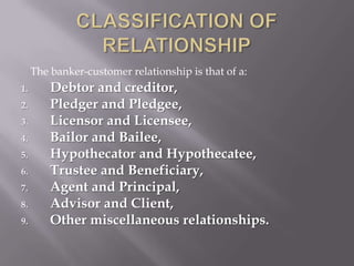 Banker and customer relationship | PPTX