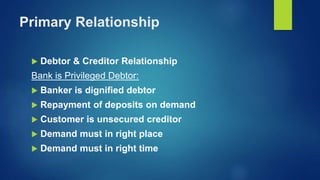Banker and customer relationship | PPTX