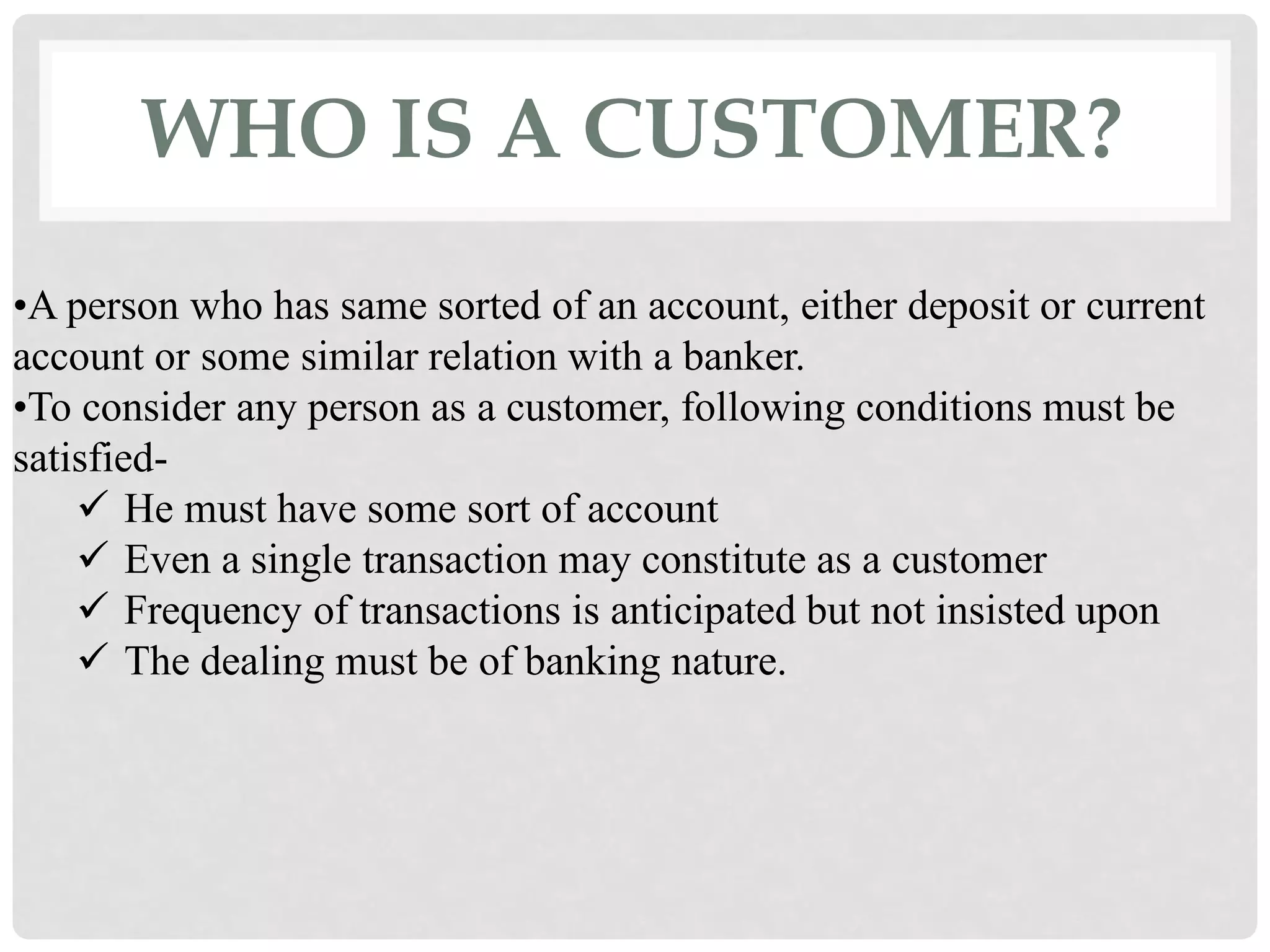 Banker customer relationship banking | PDF