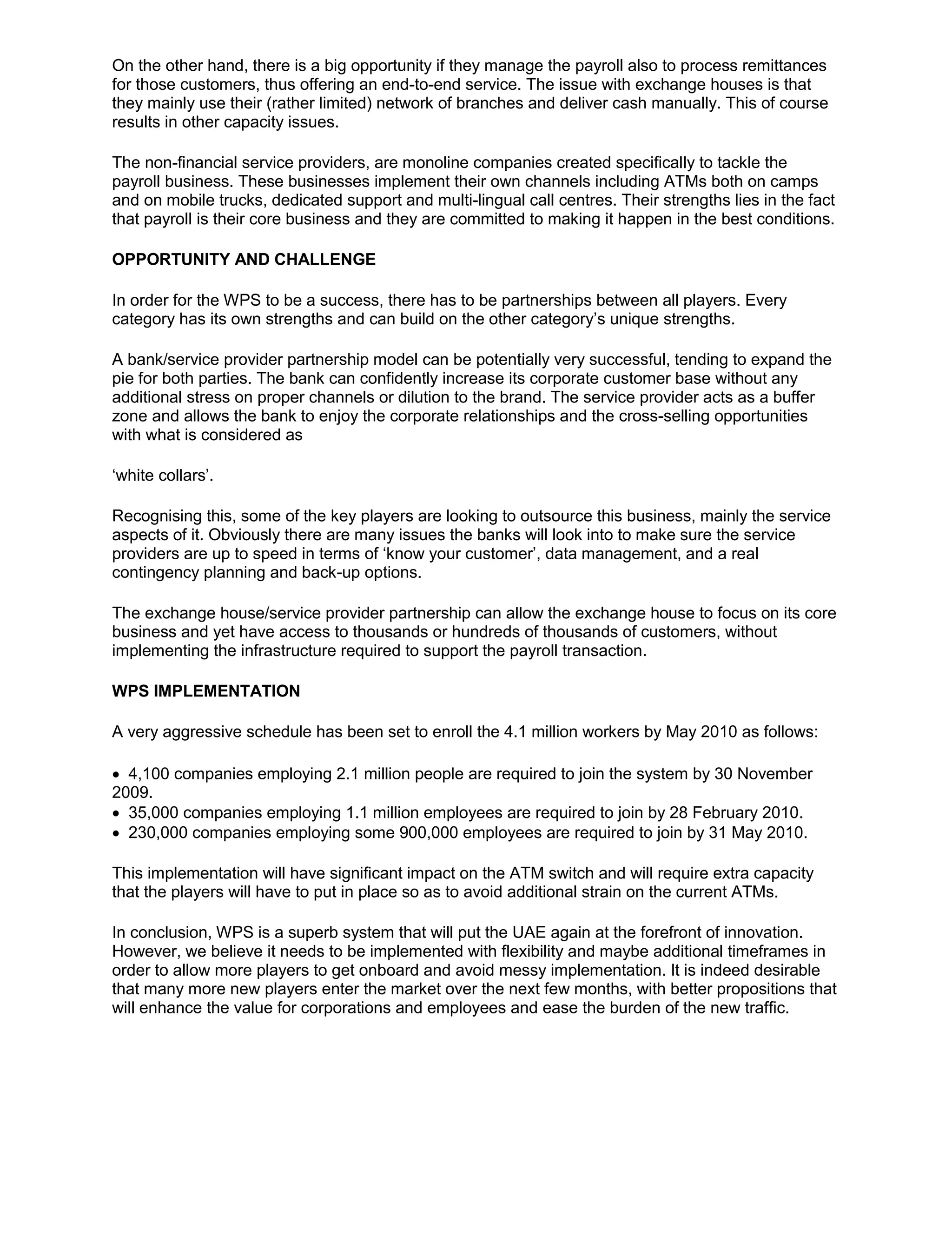 Banker Middle East Wages Protection System | PDF