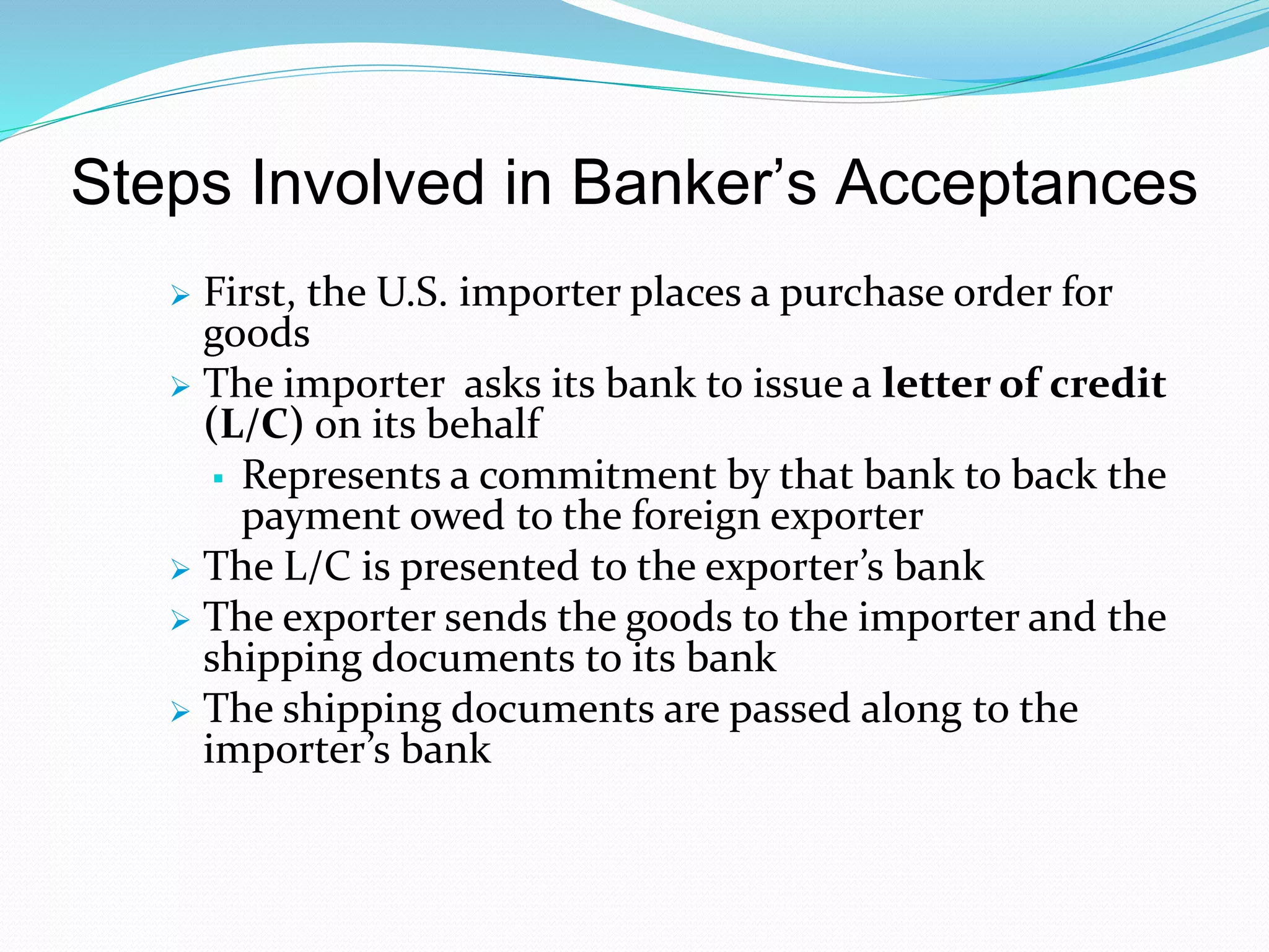 Banker’s acceptance | PPTX