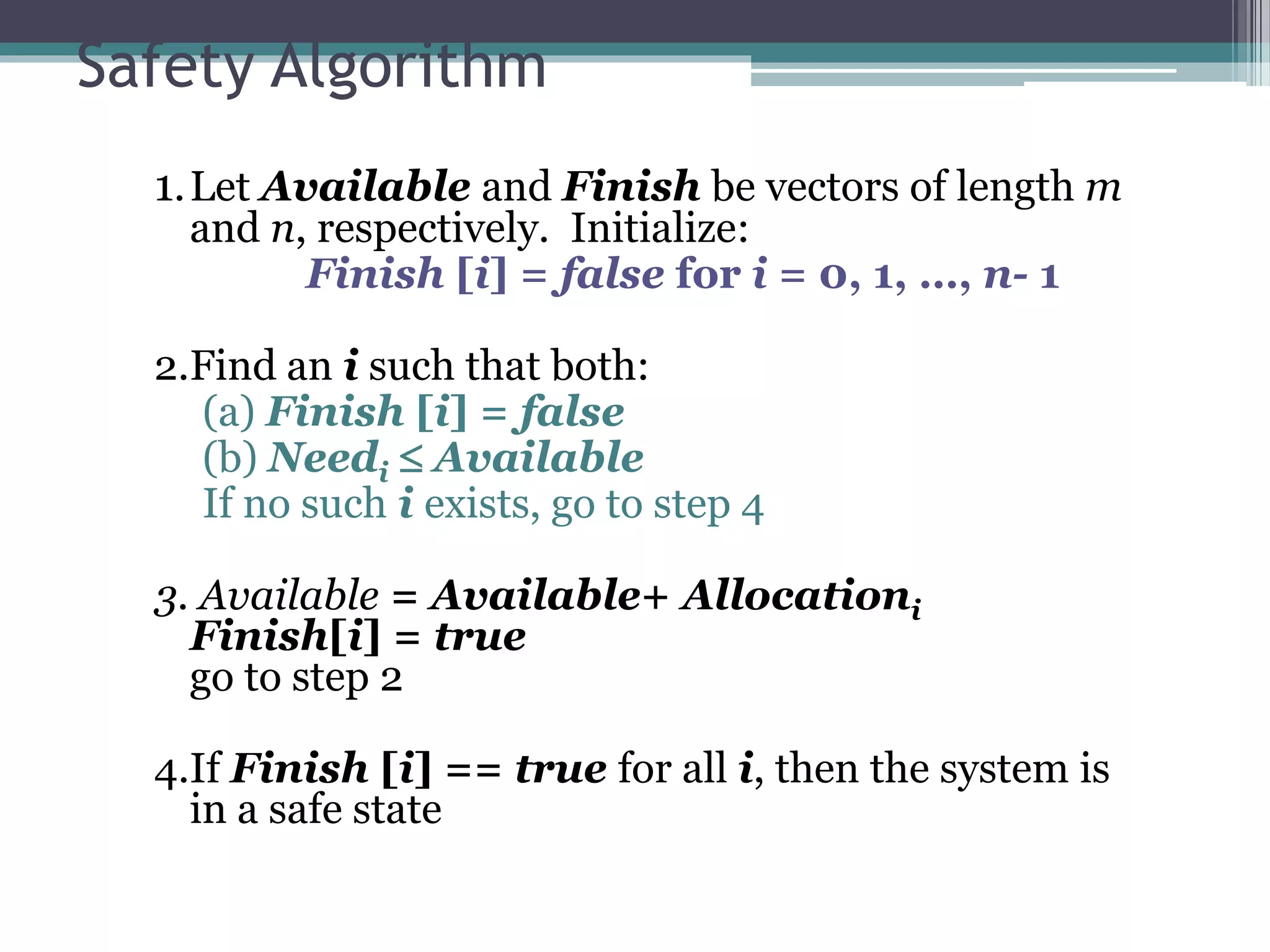 Bankers algorithm | PPTX